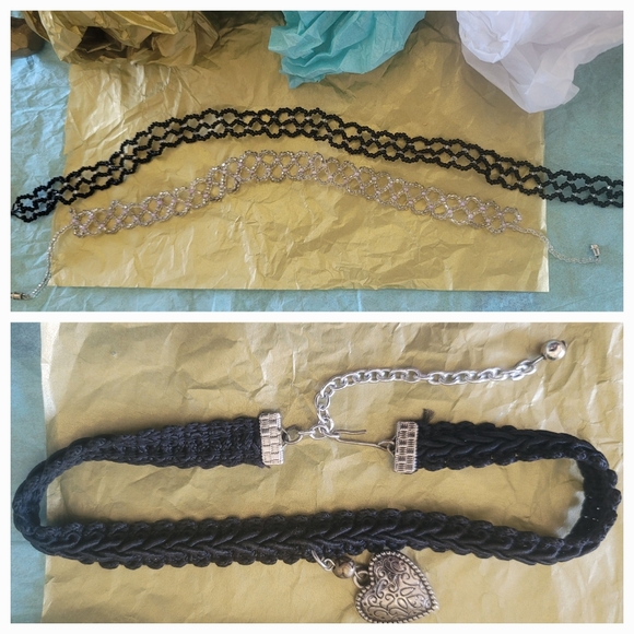 Jewelry | 3 Vintage Stretch Choker Necklaces | Poshmark